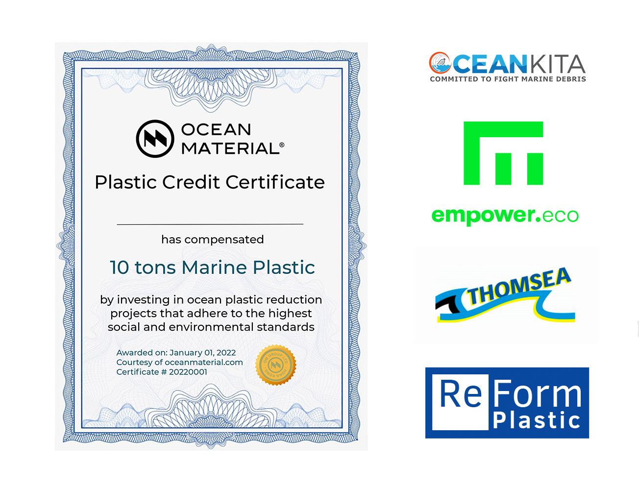 Ocean Material - Be Part Of Our Initiatives